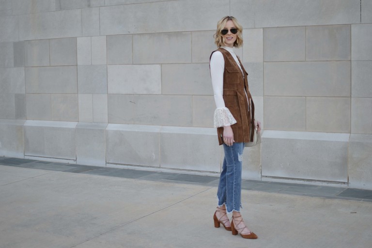 Lace, Suede, and Frayed - Straight A Style