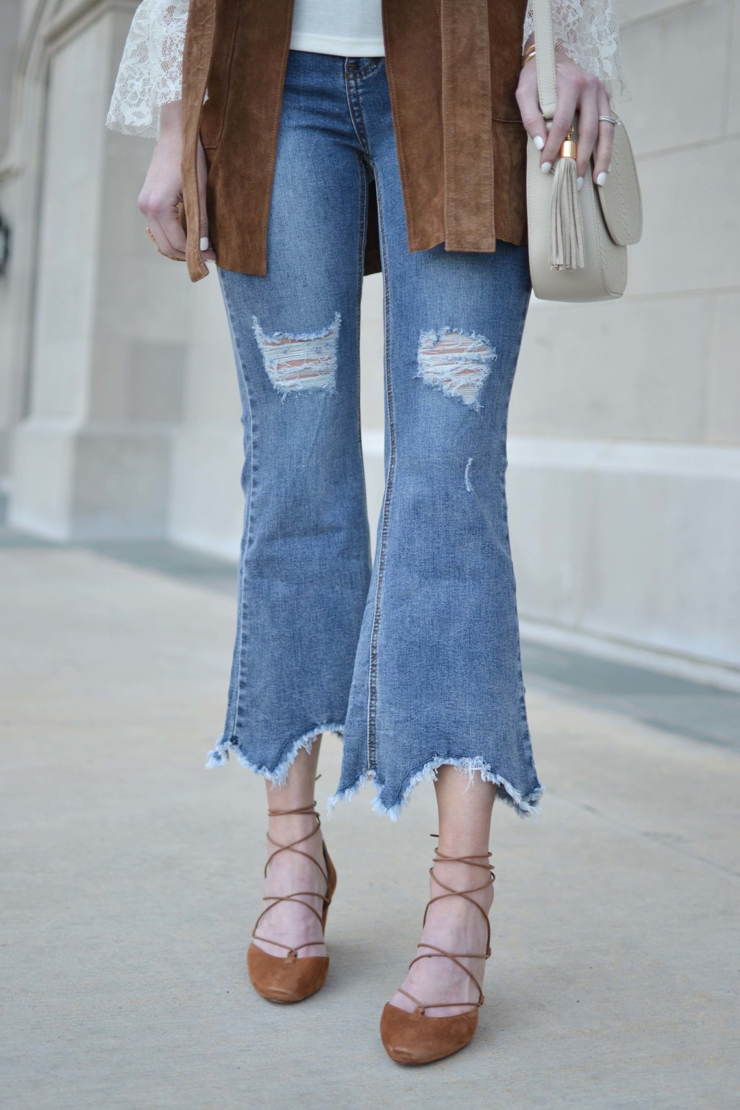 Lace, Suede, and Frayed - Straight A Style
