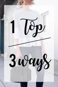 One Top Three Ways - Straight A Style