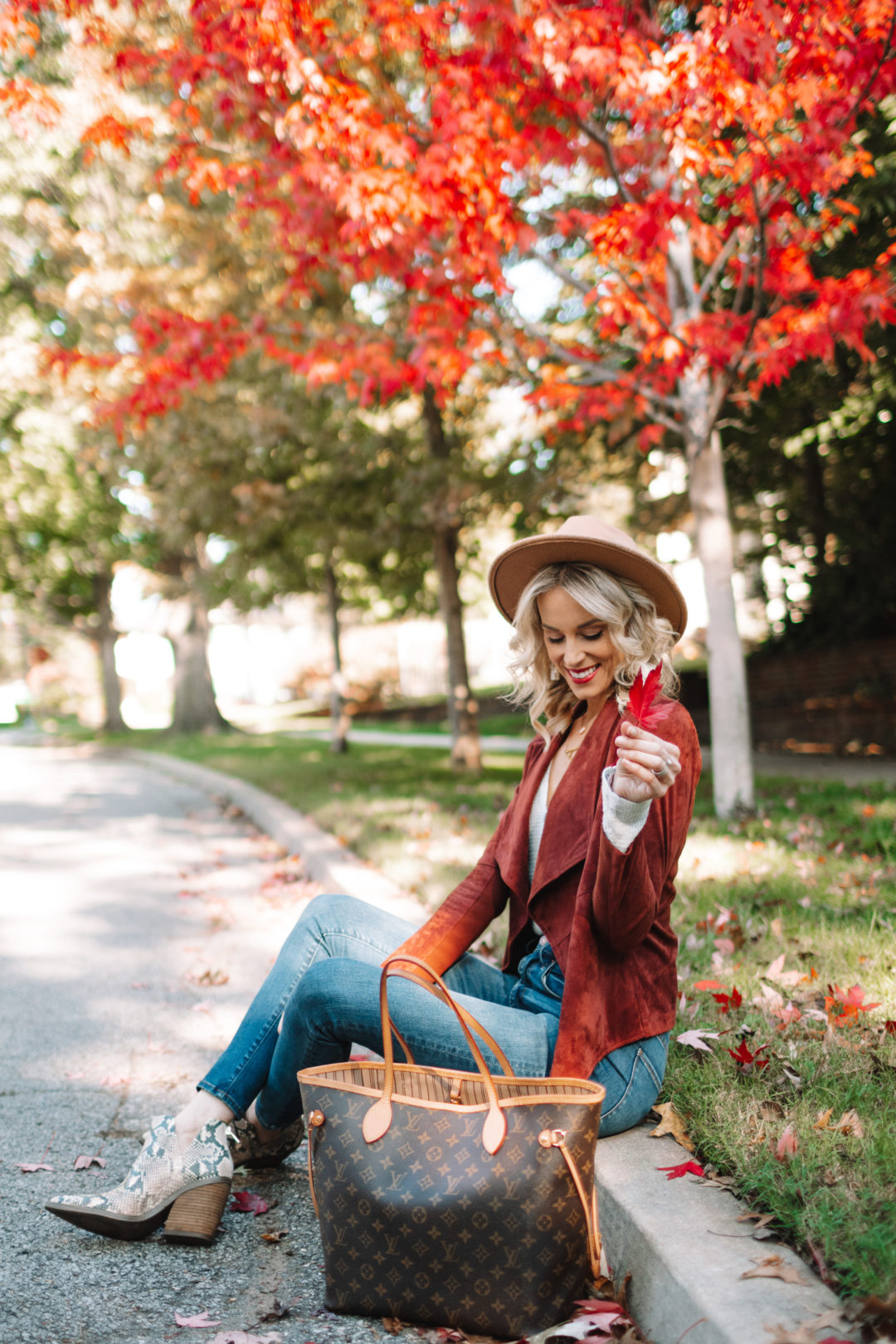 Flattering Faux Suede Drape Jacket - Straight A Style