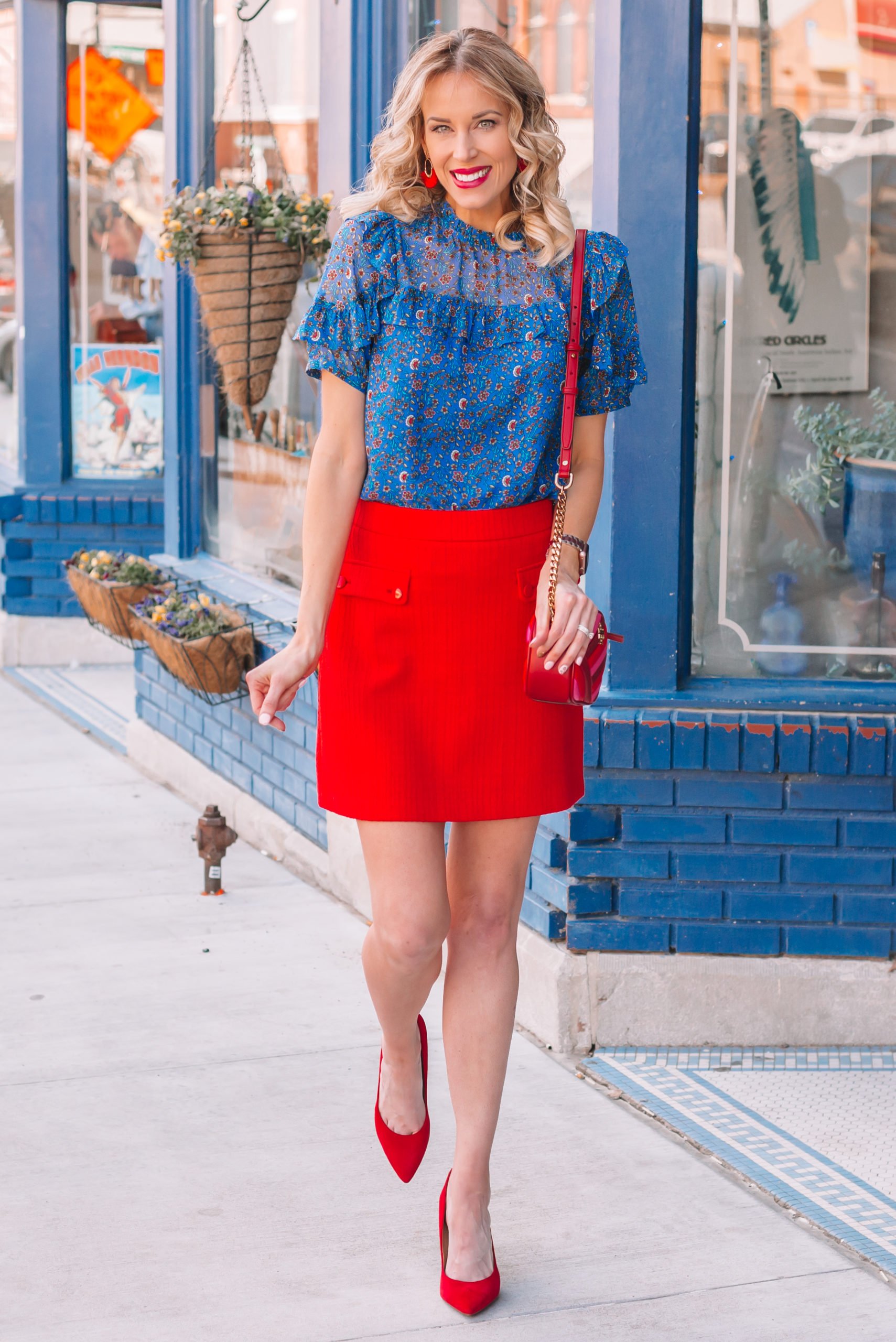 Spring Skirt Outfit - Straight A Style