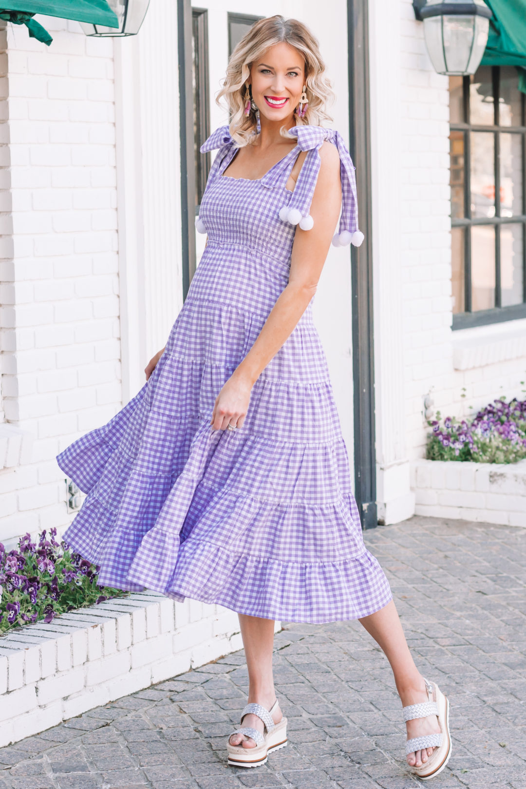 Gorgeous Purple Gingham Sundress - Straight A Style