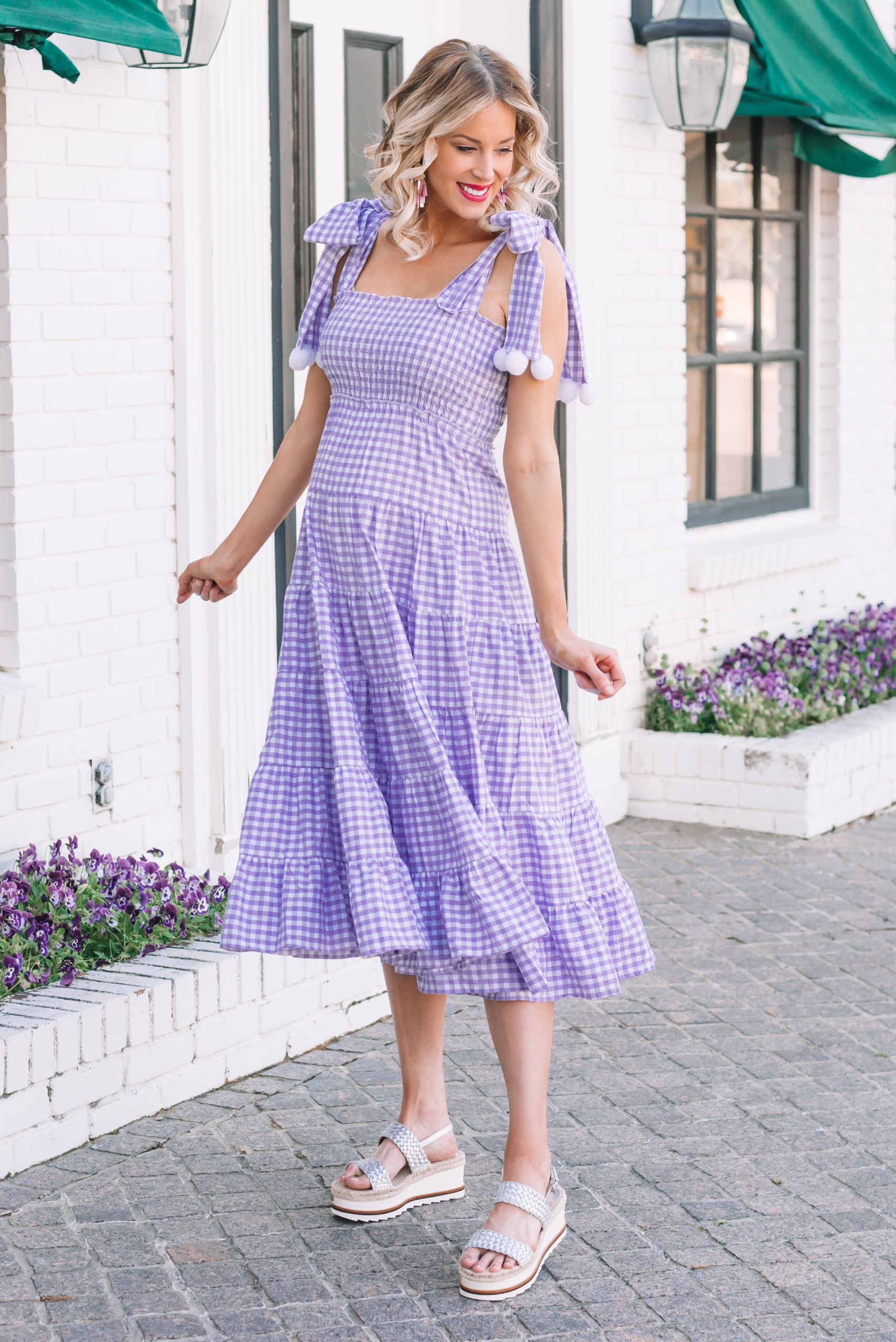 Gorgeous Purple Gingham Sundress - Straight A Style