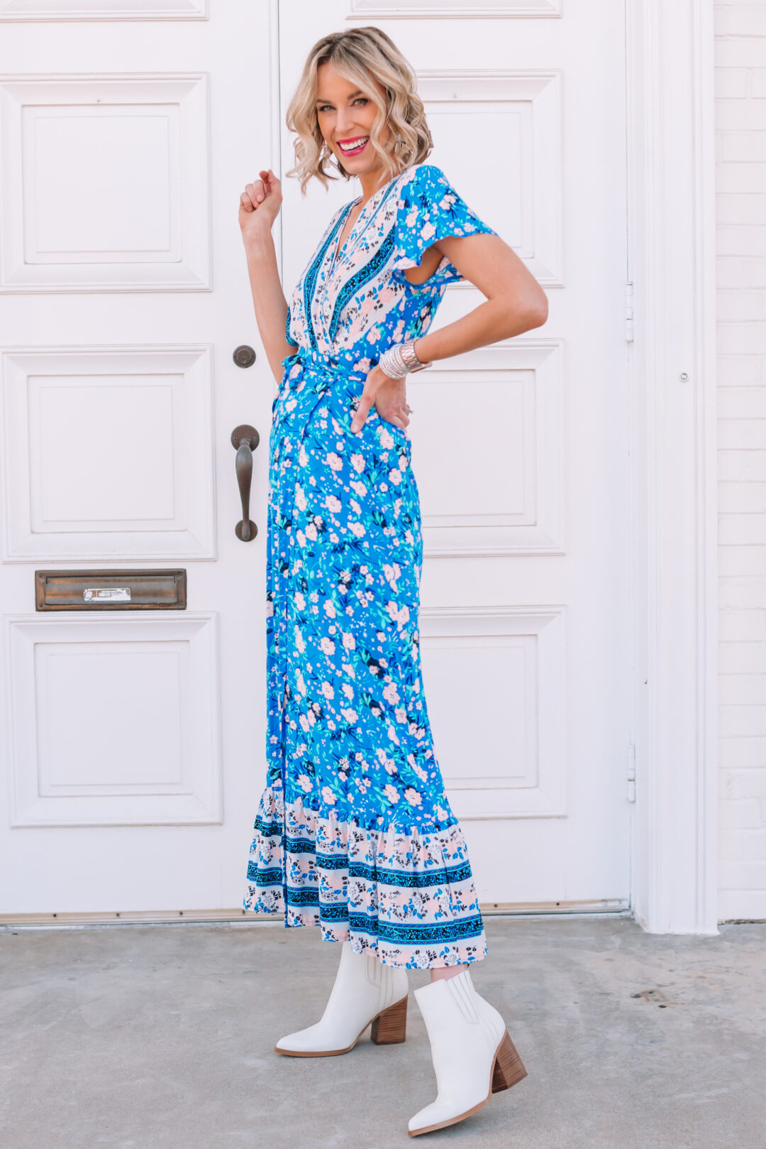amazon blue dress 6 - Straight A Style
