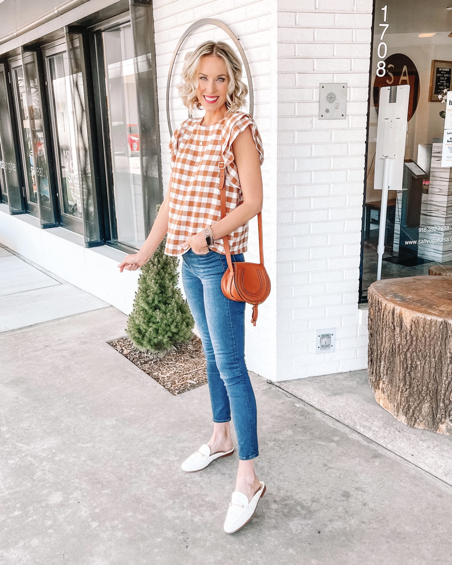 Target ruffle gingham 1 - Straight A Style