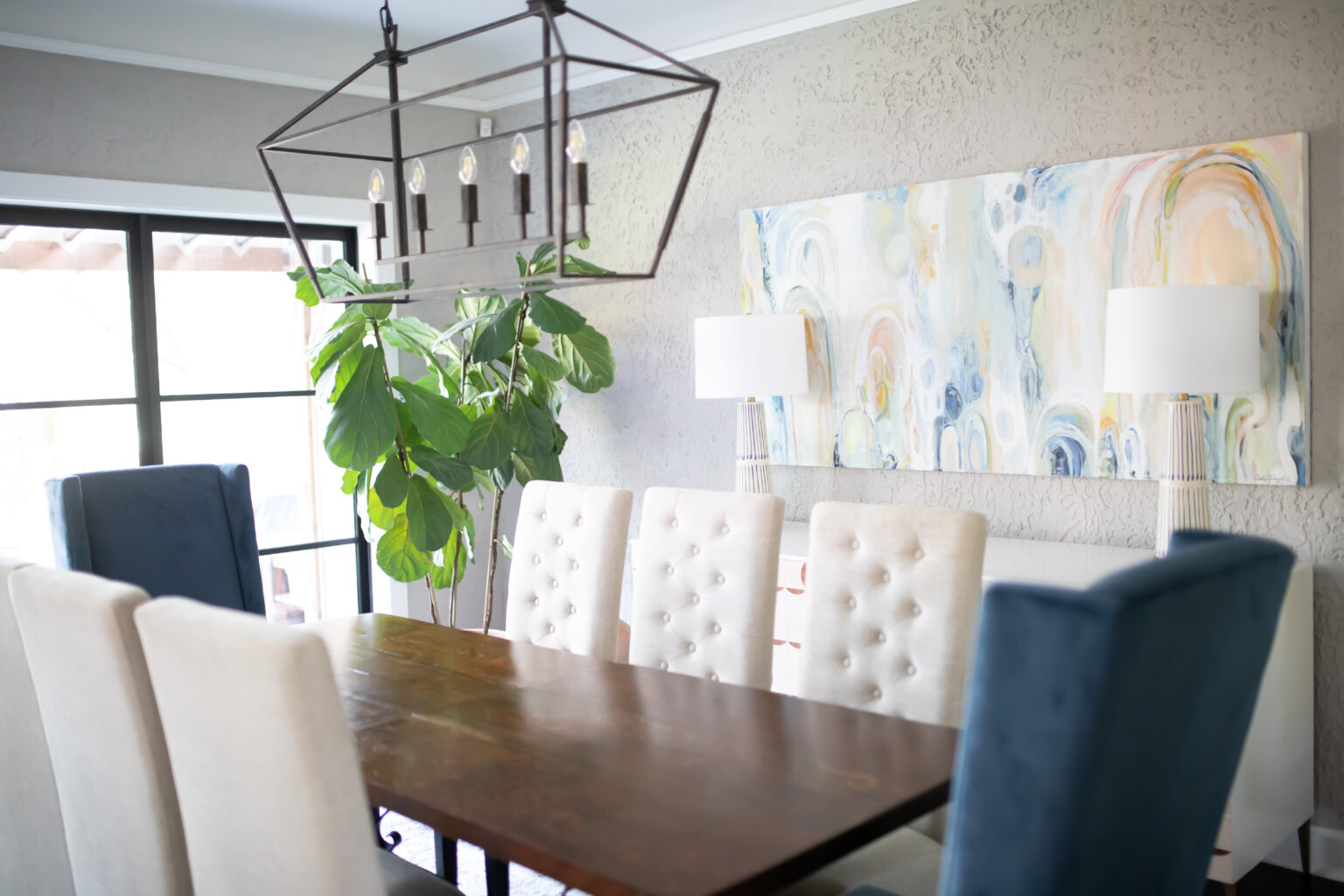 Transitional Eclectic Dining Room Update - Straight A Style