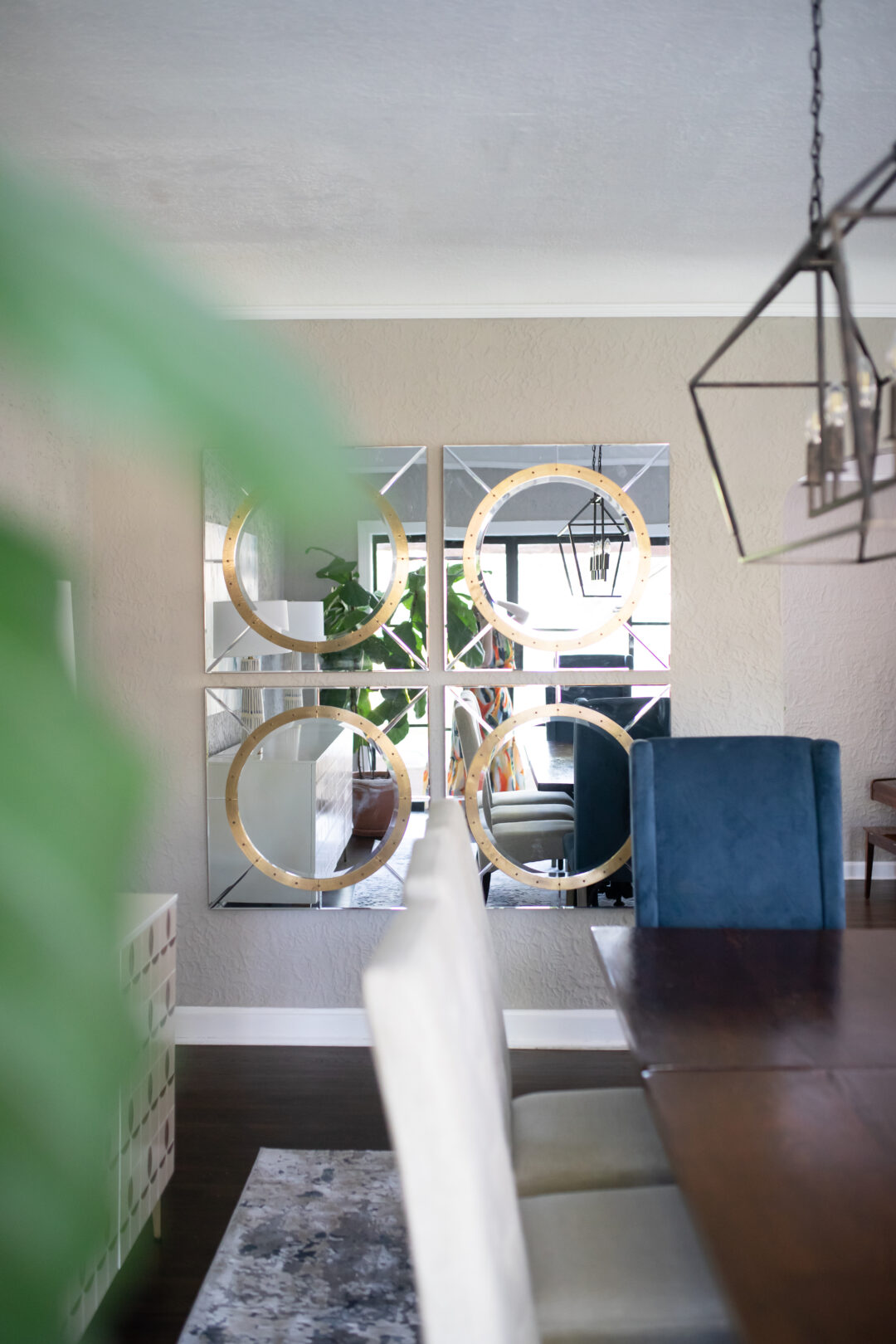 Transitional Eclectic Dining Room Update - Straight A Style