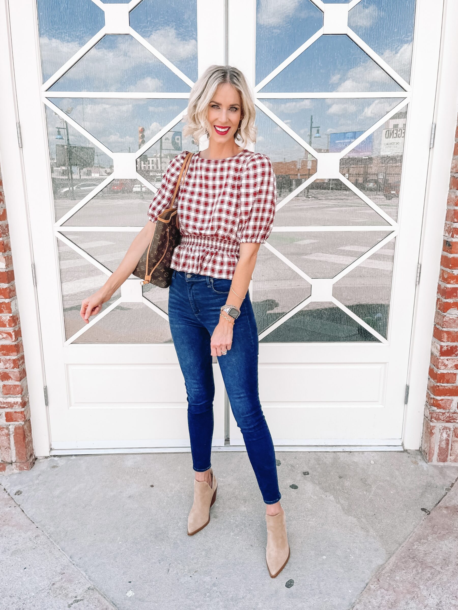 The Best Gingham Top for Fall - Straight A Style