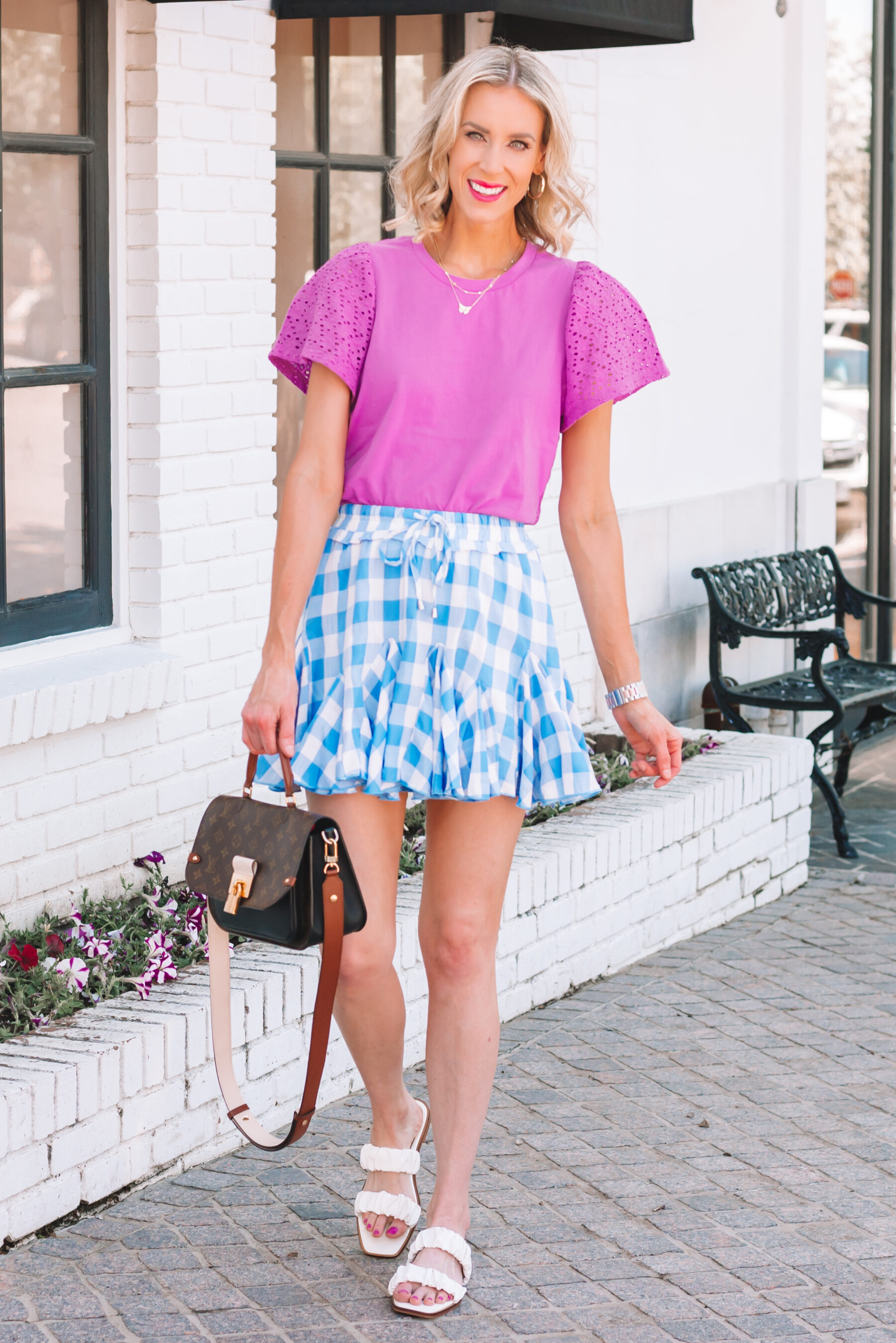 walmart purple top and skort 7 - Straight A Style