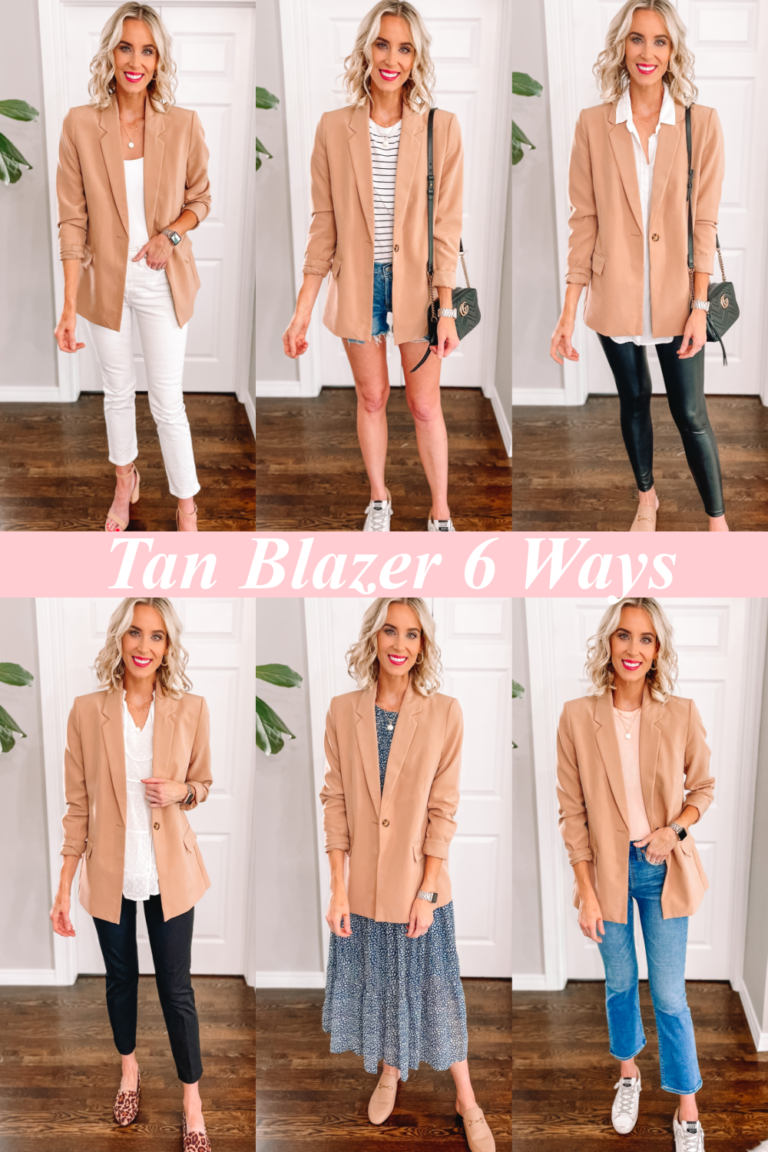 6 Ways to Wear a Tan Blazer - Straight A Style