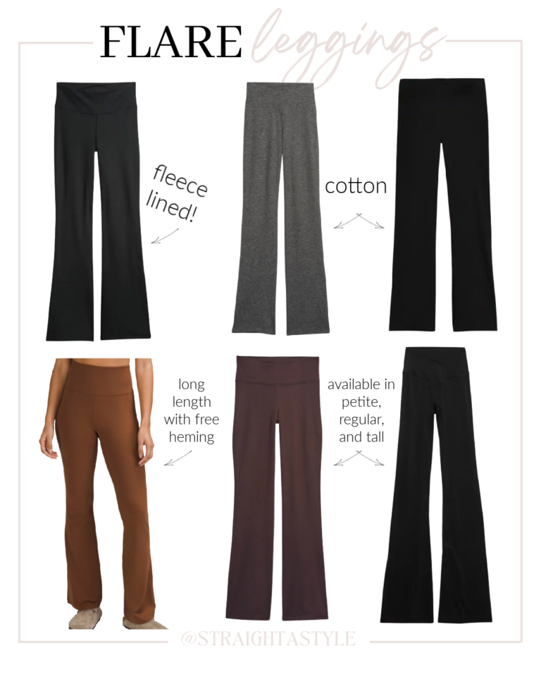 How to Wear Flare Leggings - Straight A Style