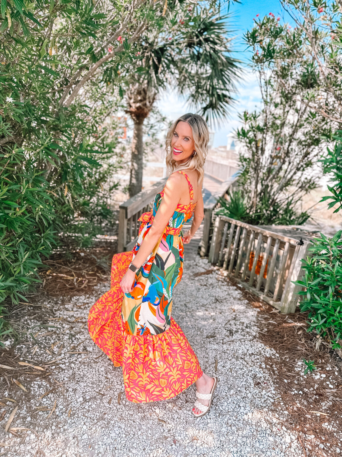 Red Dress Beach Try On - Straight A Style