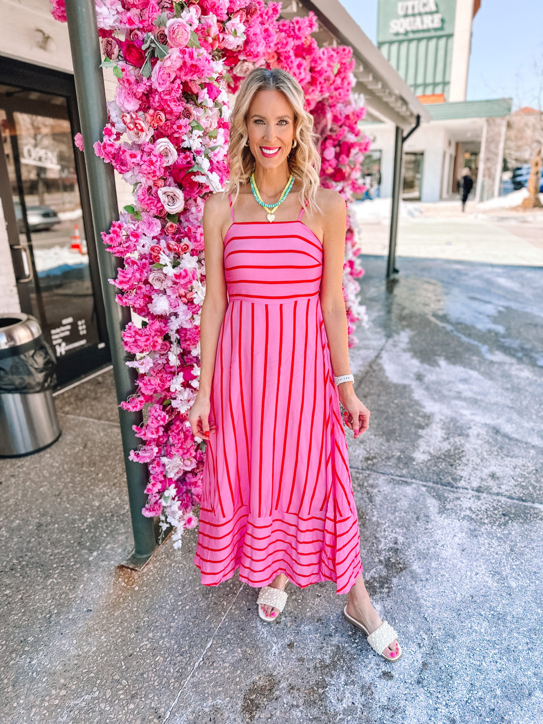 Amazon Striped Maxi Dress - Straight A Style