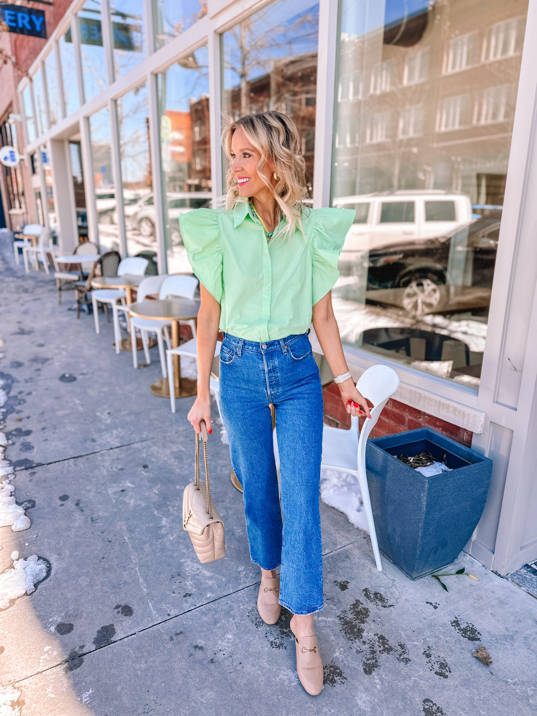 Amazon mint blouse 3 - Straight A Style