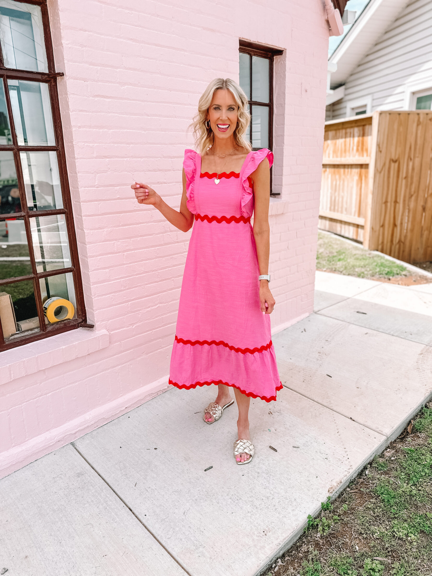 Amazon pink dress 2 - Straight A Style