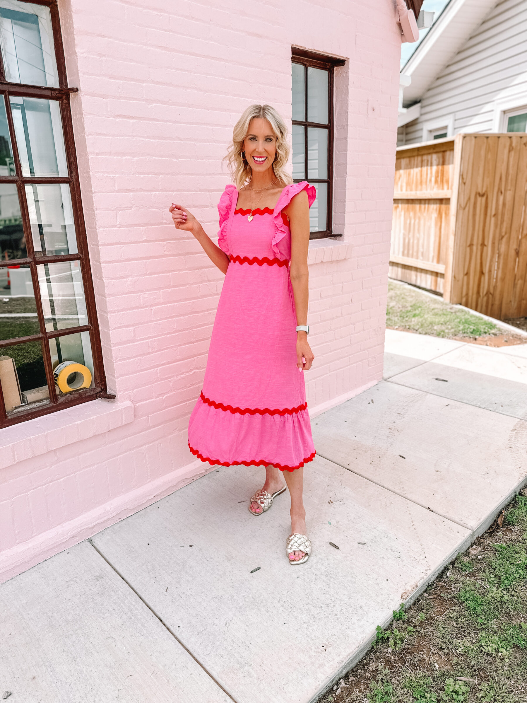 Amazon pink dress 3 - Straight A Style